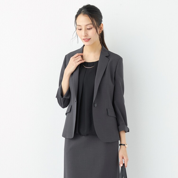 THE THIRD SUITS ノッチジャケット 9分袖|O42_G251H550 THE THIRD SUITS ノッチジャケット 9分袖|O42_G251H550