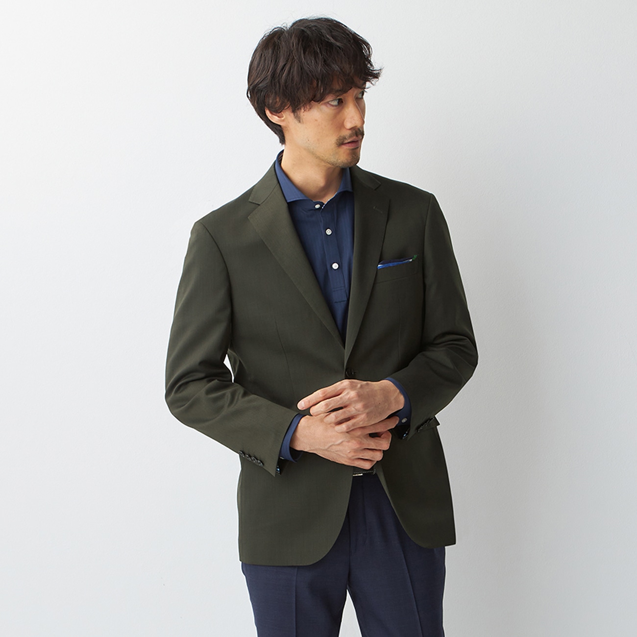 スマートビズ セットアップジャケット カーキカルゼ 10month|O45_5HFA23S8 - ORIHICA 公式通販