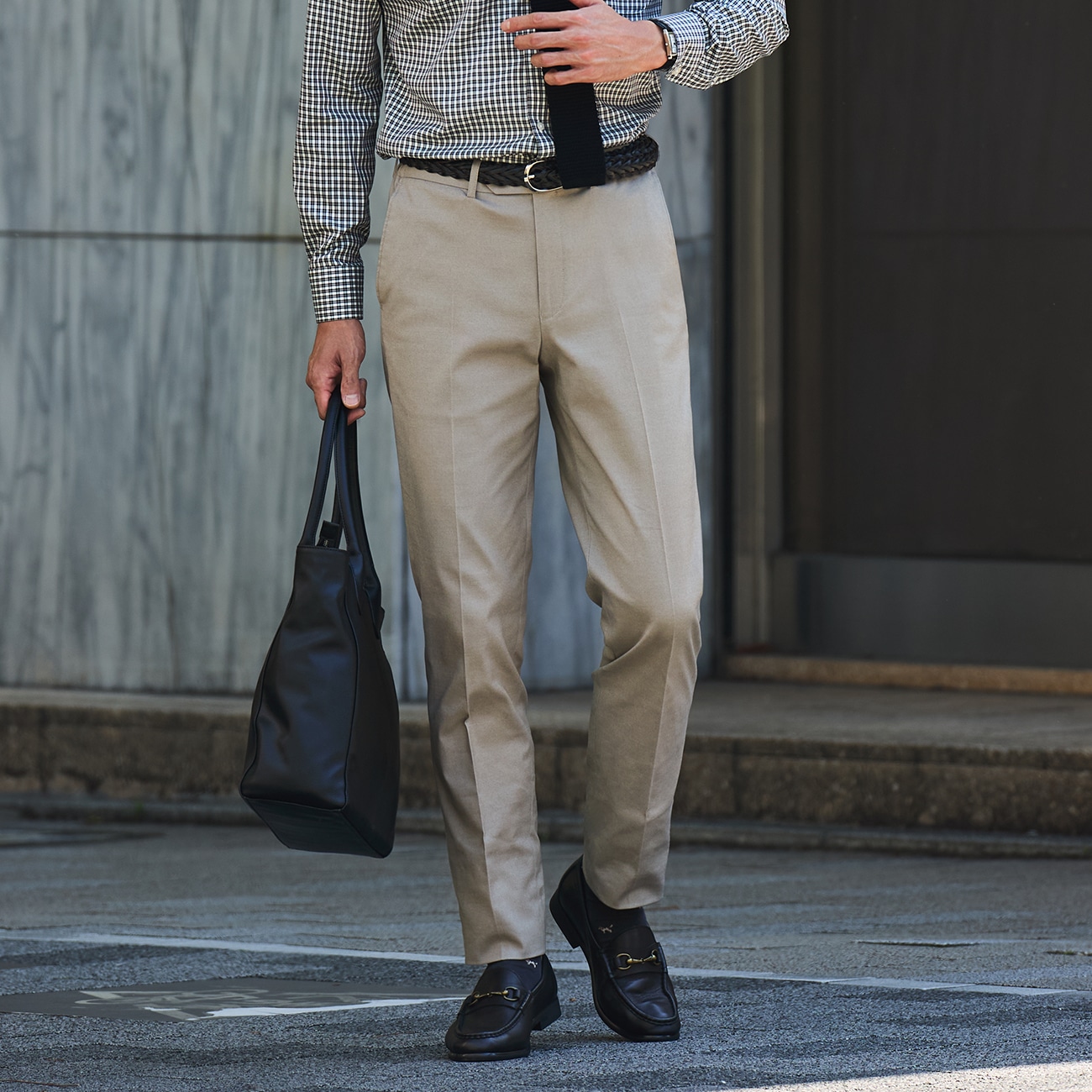 ＜Begin公式WEB10月掲載アイテム＞スマート ビジカジ パンツ 単品 裾上げ済み|O67_6AS5T8CS - ORIHICA 公式通販